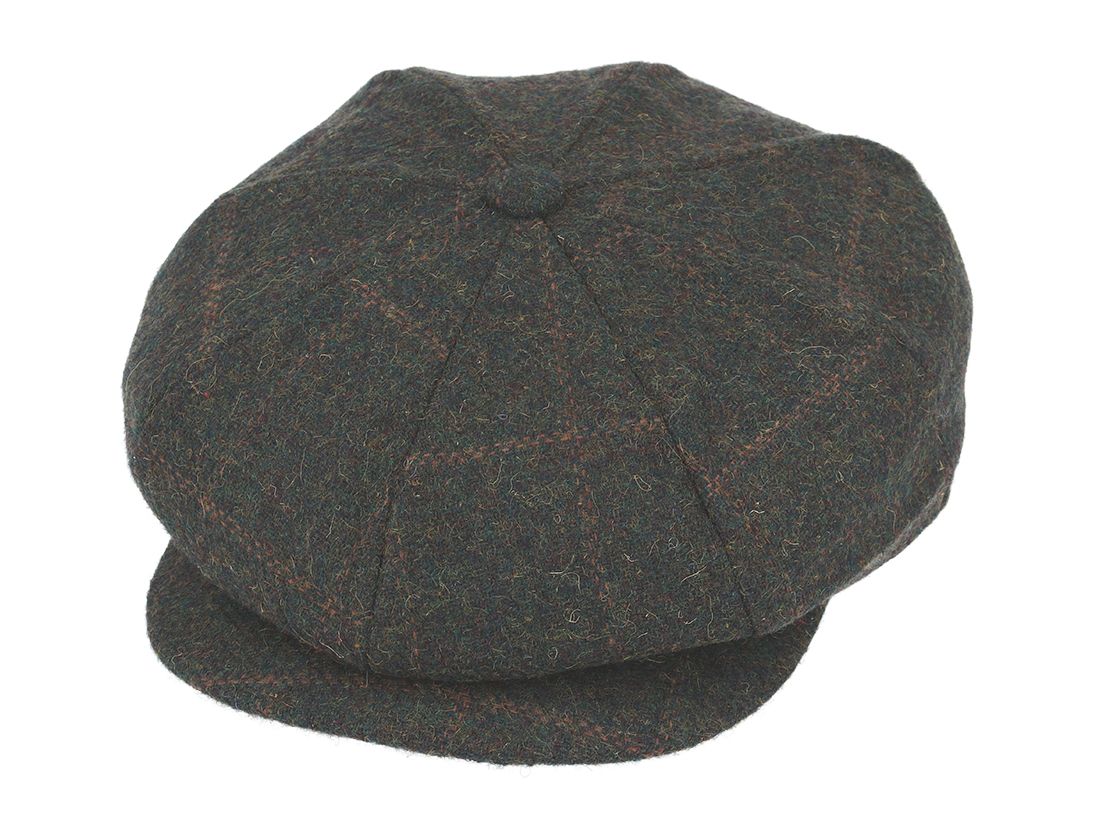 Maz Check Tweed 8 Panel Gatsby Cap – Bullantic